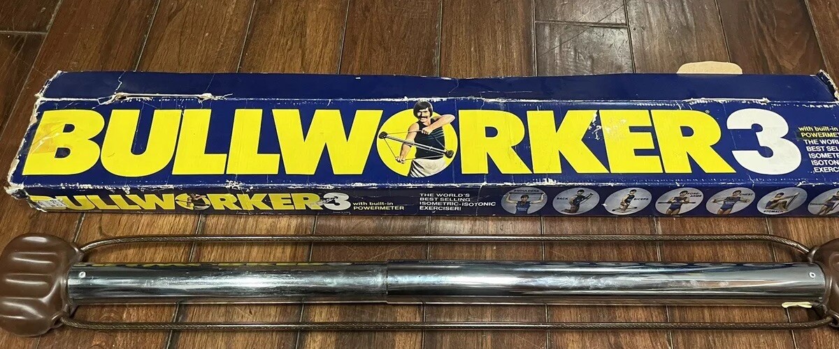 Vintage BULLWORKER 3 Isometric Isotonic Exercise Training Toning TESTED ...