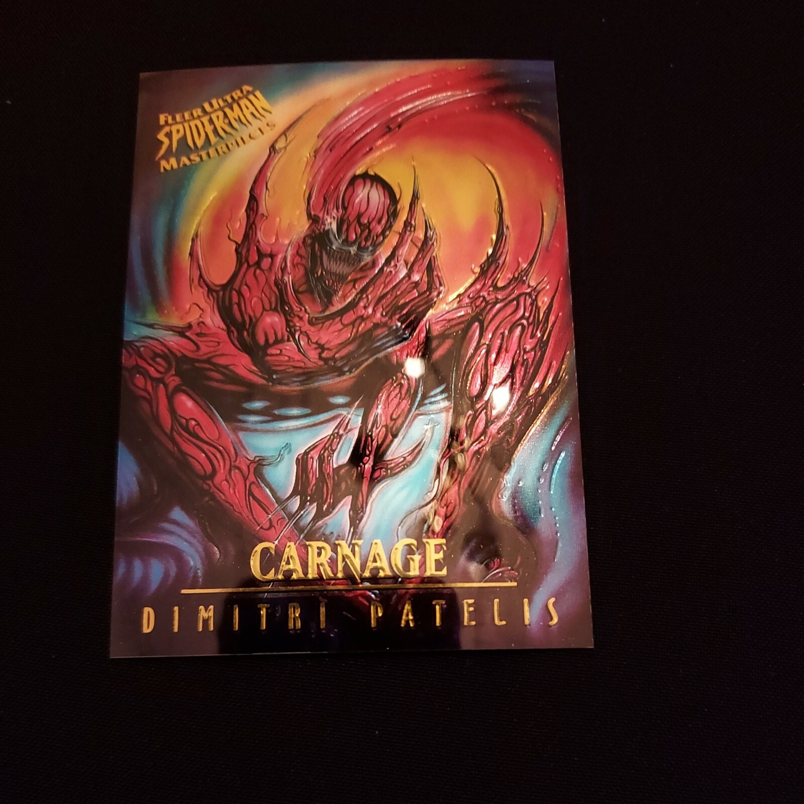 1995 Fleer Ultra SPIDERMAN Masterpieces Carnage Chrome Dimitri Patelis ...