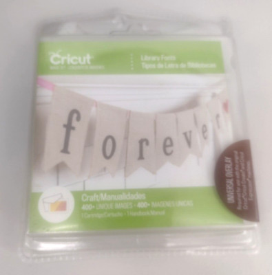 Cricut Forever Library Fonts Cartridge 400+ Images NEW SEALED | eBay