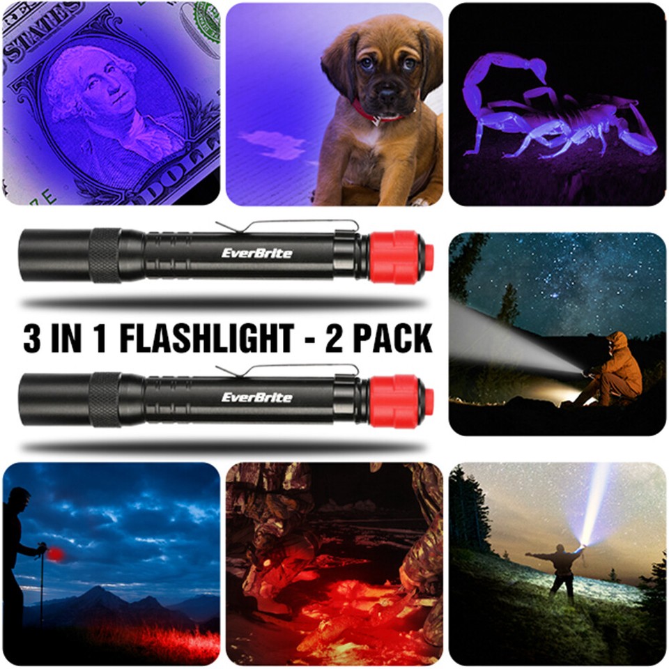 Everbrite UV Light 365nm Penlight Black Light Portable Light Pocket ...