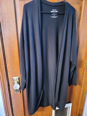 Torrid Women's Plus Cocoon Kimono - Super Soft Plush Black; Size 2 ...