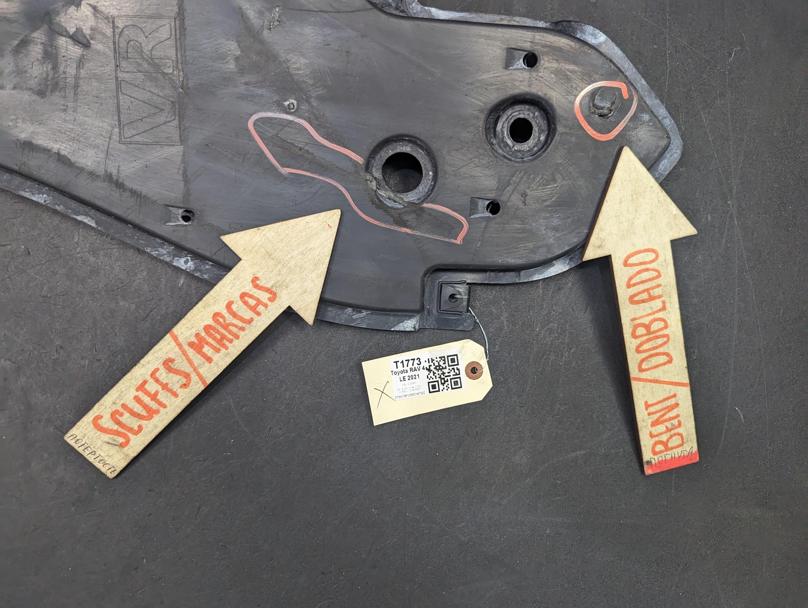 Front Right Floor Under Cover Splash Shield 58165-0R010 2021 Toyota ...