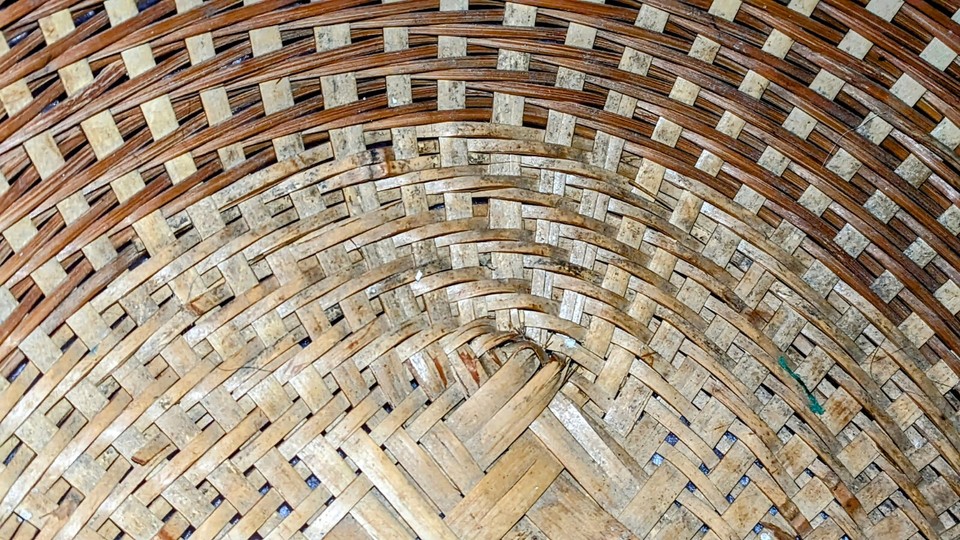 Vintage Woven From Occupied Japan Baskets Lot Of 2 Label & Stamp Mark ...