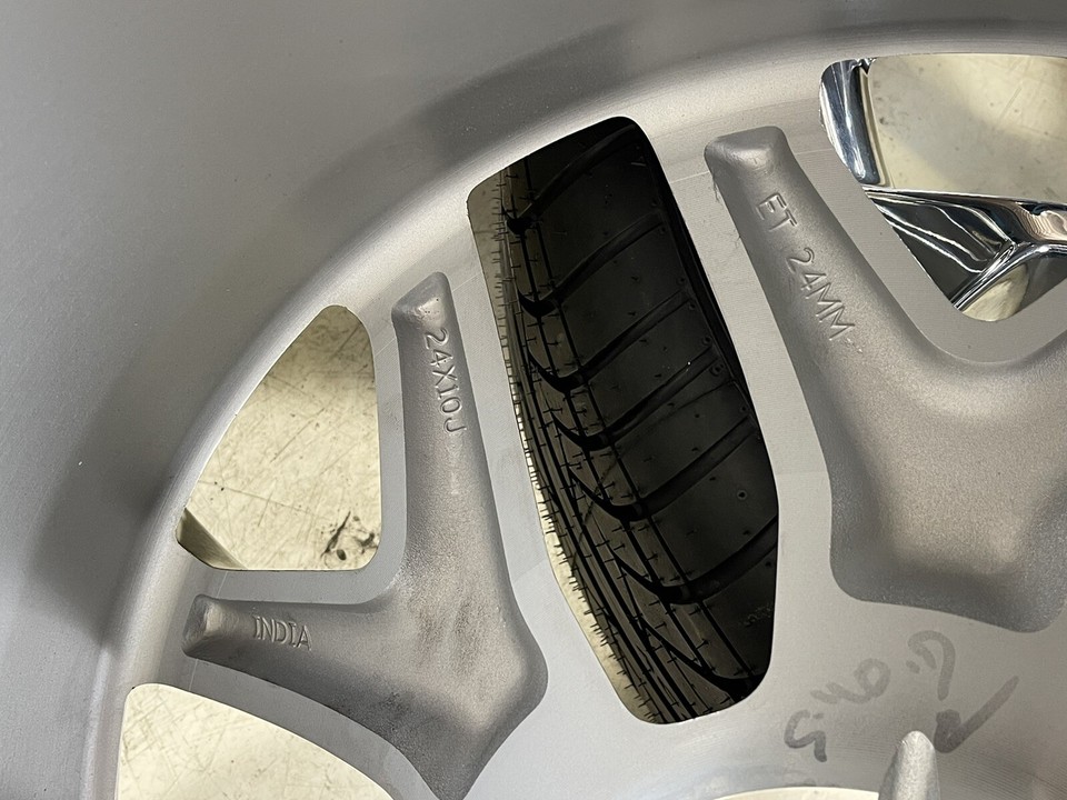 24” SNOWFLAKE CHROME WHEELS RIMS MT TIRES CHEVY SILVERADO TAHOE GMC ...