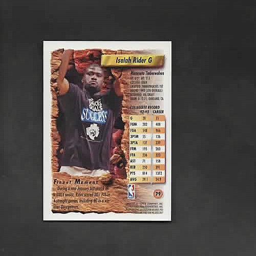 1993-94 Topps Finest #79 ISAIAH RIDER **Rookie Card** | eBay