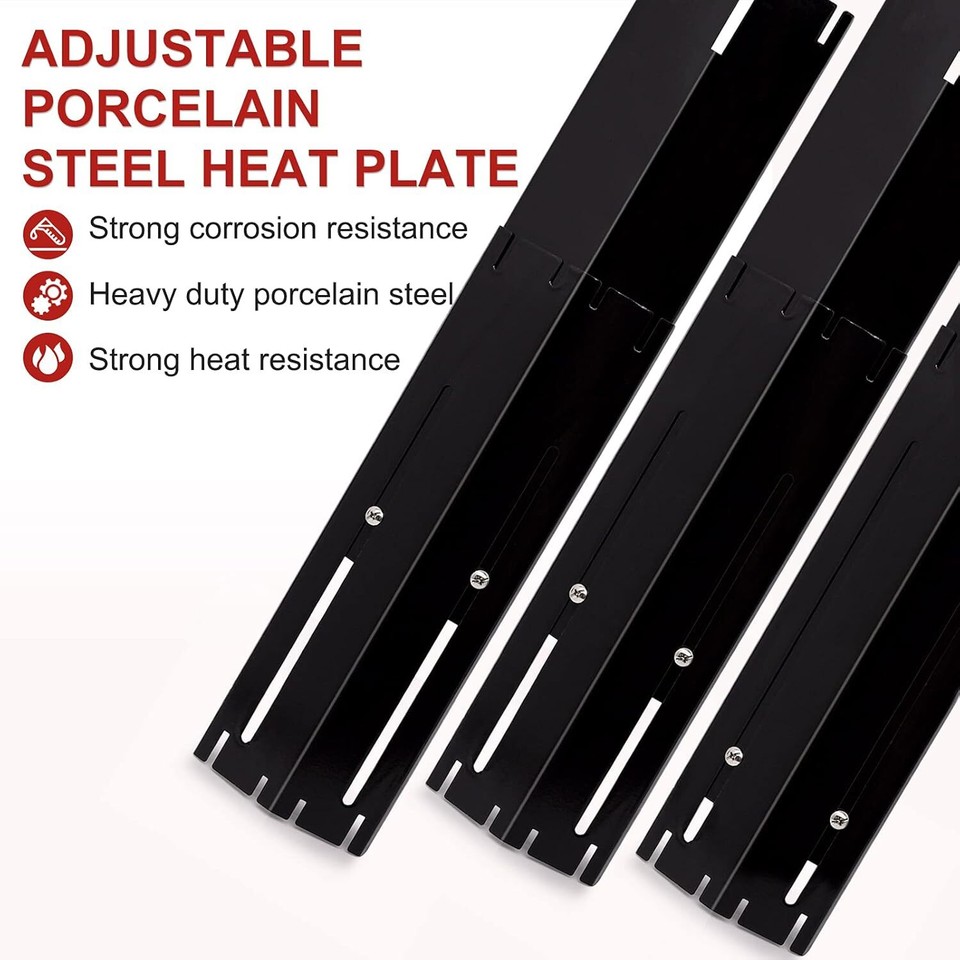 4 Pack Universal Heat Plates Heat Tents Heat Shields For Gas Grill ...