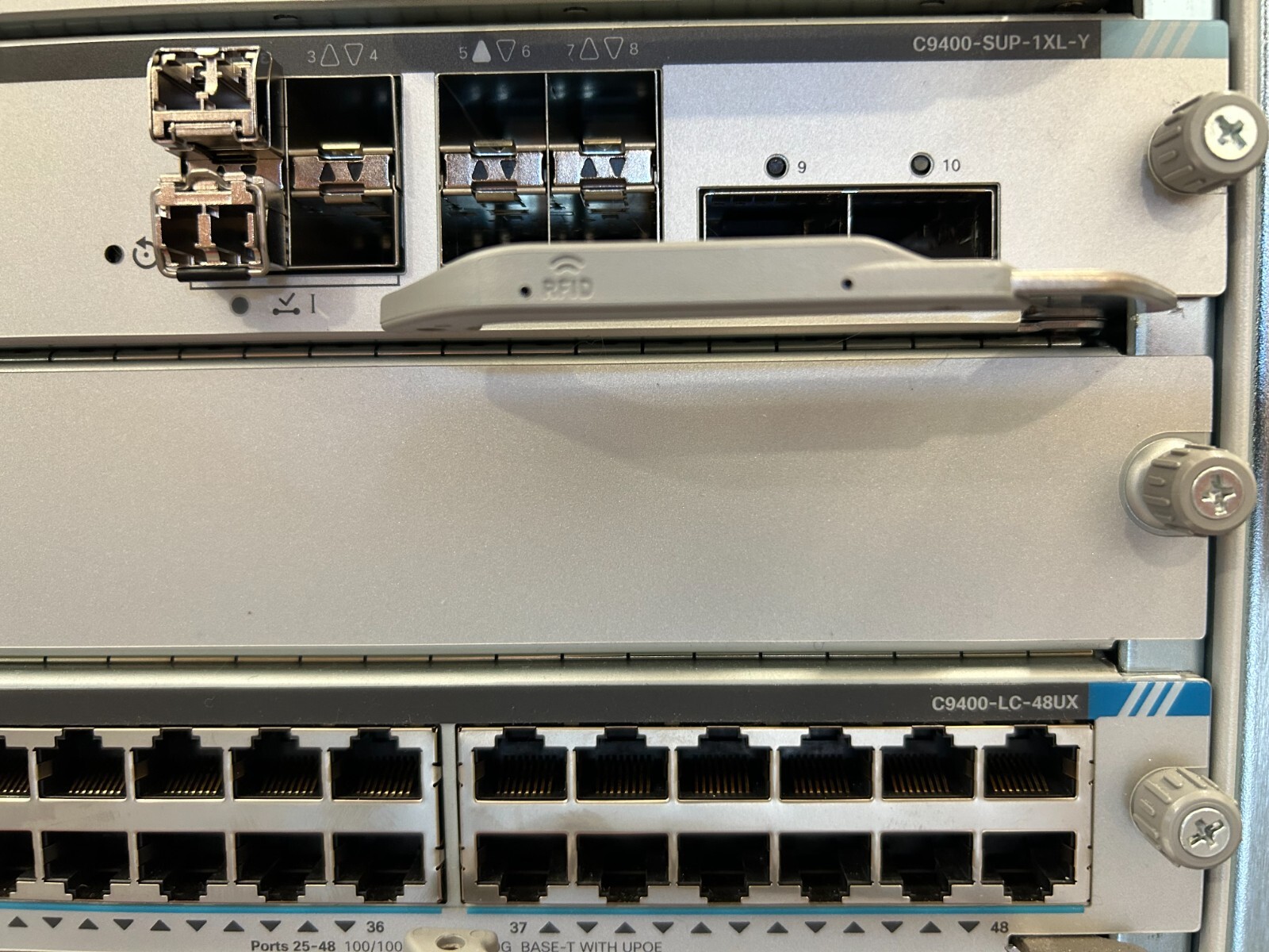 Cisco C9407R= 1x C9400-SUP-1XL, 3x LC-48UX, 4X 3200 PWR - New Cond ...