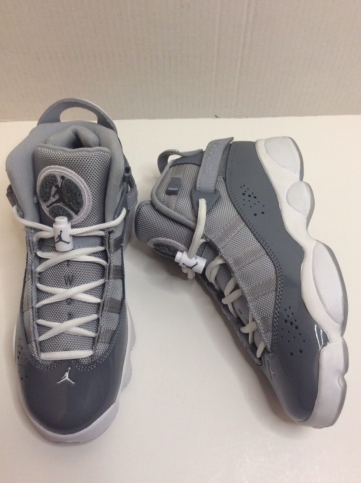 Nike Air Jordan 6 Rings Cool Grey White Shoes 323419-015 Size 4.5Y ...
