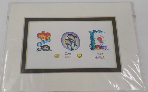 "ZOE KOE" LETTER ART PRINT ARTIST MATTHEW MOK LONG FENG ZHI 5X7 OLIVE ...