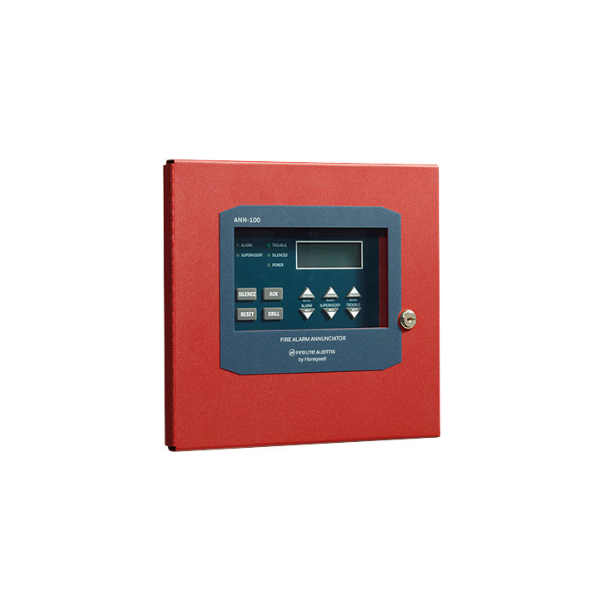 Fire-Lite ANN-100 Backlit 80-Character LCD Remote Fire Annunciator ...