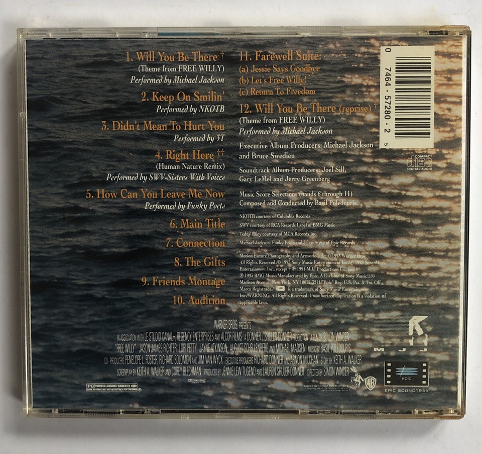Free Willy by Original Soundtrack (CD, Jul-1993, Sony Music ...