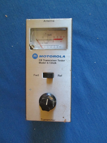 Vintage Motorola CB Transceiver Tester Model S-1352A SWR Meter | eBay