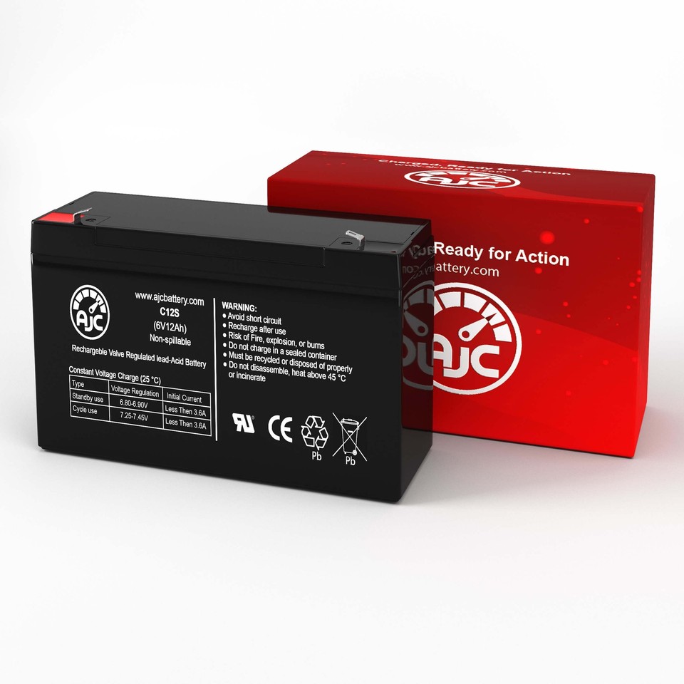 Ritar RT6120-F2 6V 12Ah Sealed Lead Acid Replacement Battery | eBay