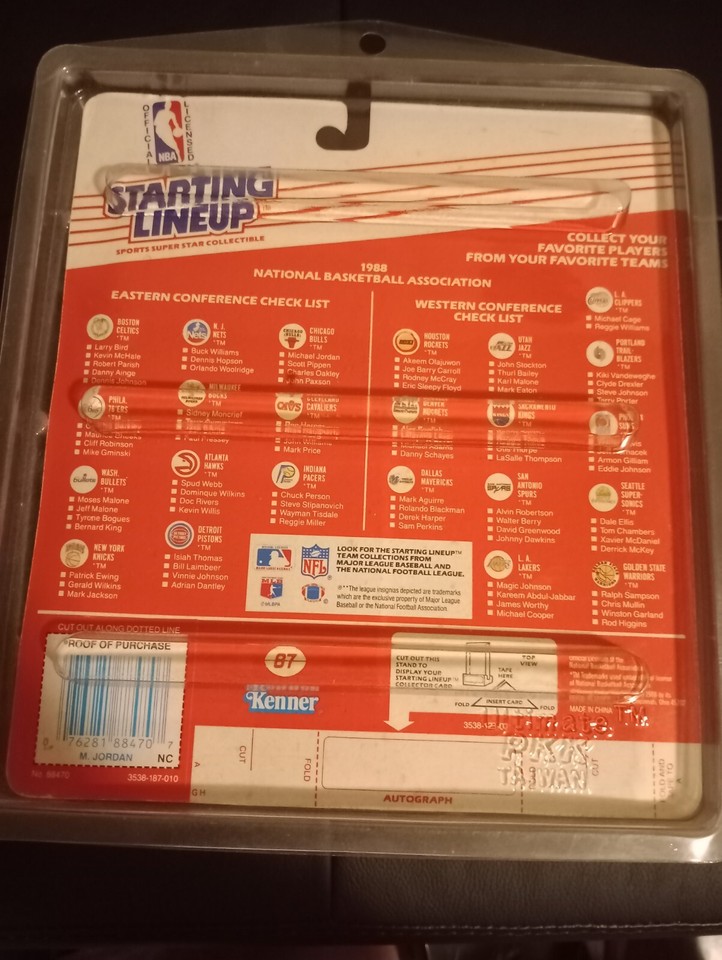 NBA Basketball Starting Lineup Michael Jordon Vintage Kenner Figure 6 ...