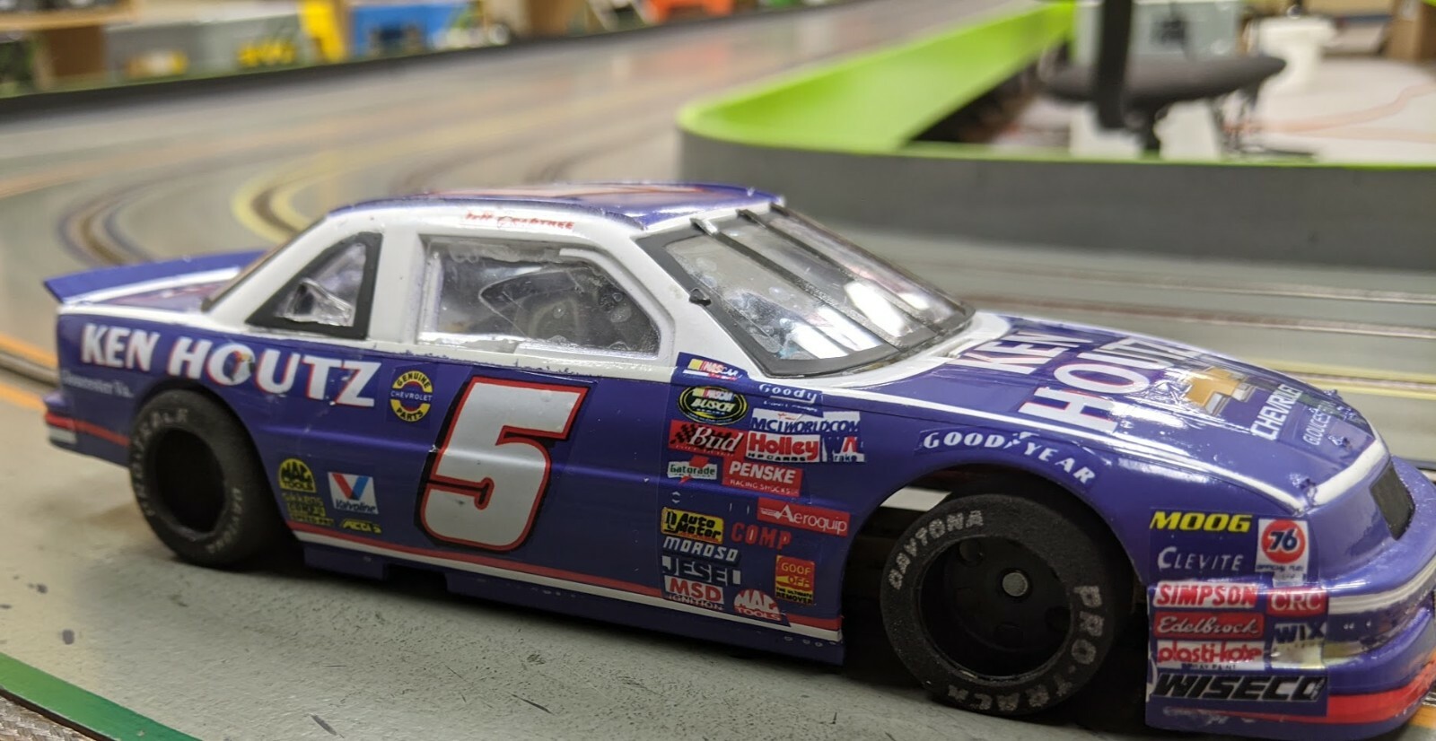 #5 Jeff Crabtree Ken Houtz Chevrolet 1/64th Scale Nascar Waterslide ...