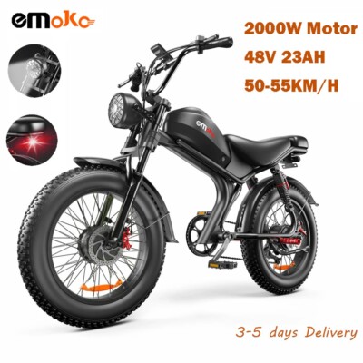 Emoko C93 20" Mountain Fat Tire E-Bike Dual Motor 48V 23Ah Electric ...