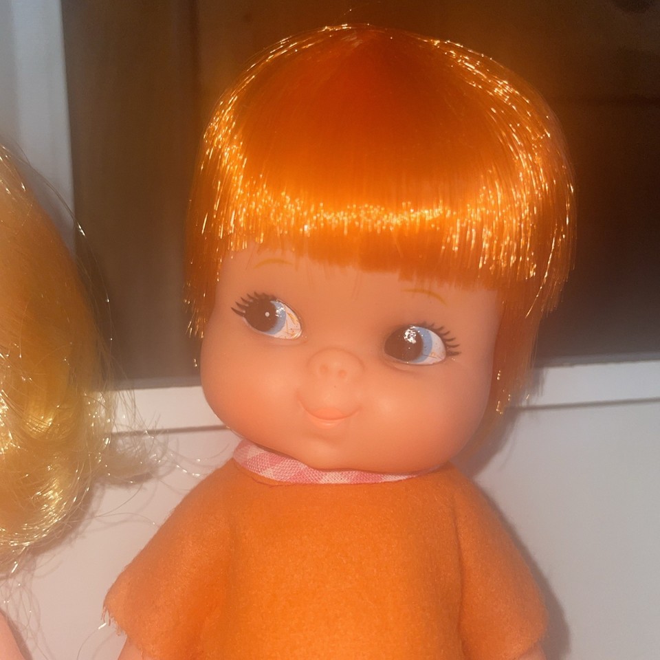 Vintage 1960's Shiba Doll Lot of 2 red blond hair 7" size super cute | eBay