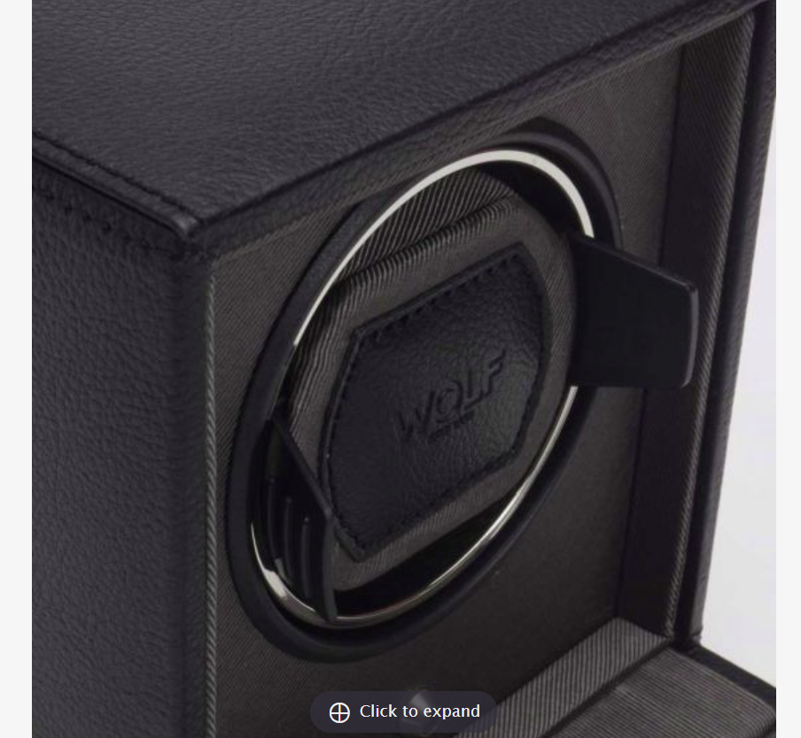 Wolf Cub Single Automatic Watch Winder Black Module M1.8 (Model 461103 ...