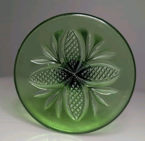 Antique Emerald Green Heisey Glass Crocus Pattern Vase 6.25" | eBay