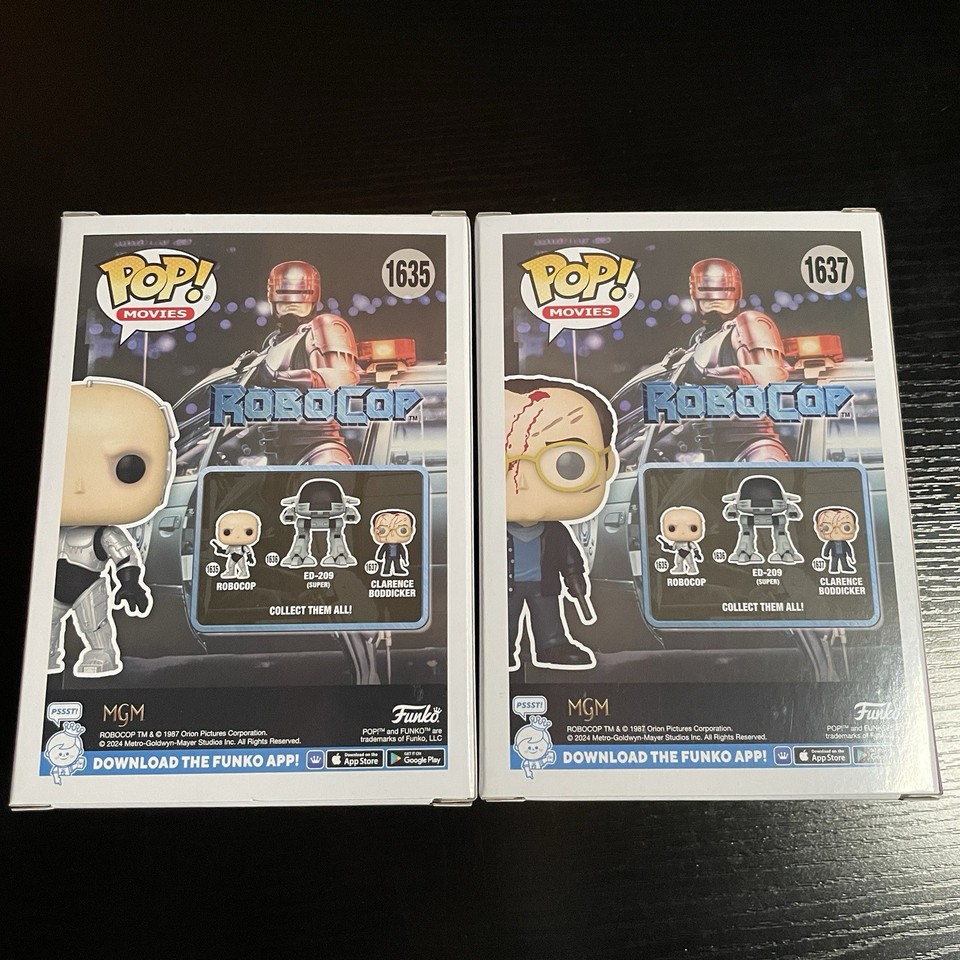 Funko Pop! Robocop + Clarence Boddicker New In Protectors! | eBay
