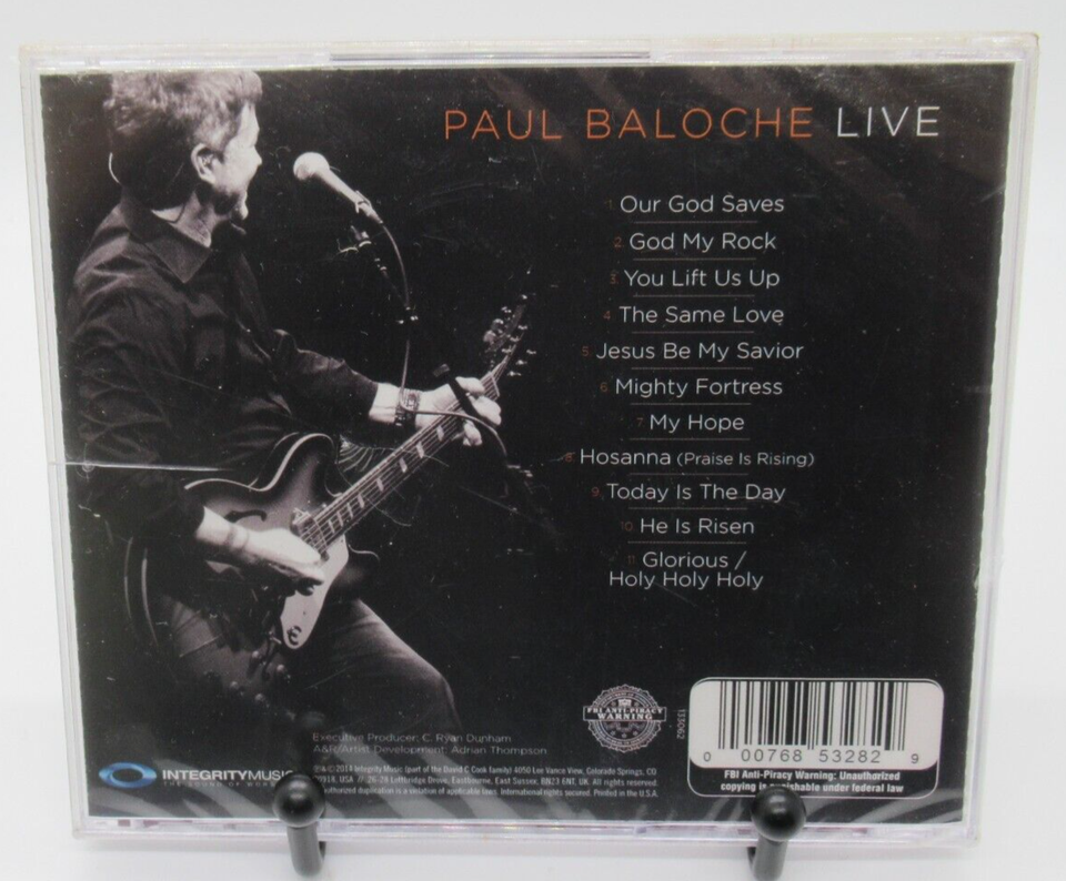 PAUL BALOCHE: LIVE MUSIC CD, 11 GREAT TRACKS, INTEGRITY MUSIC 768532829 ...
