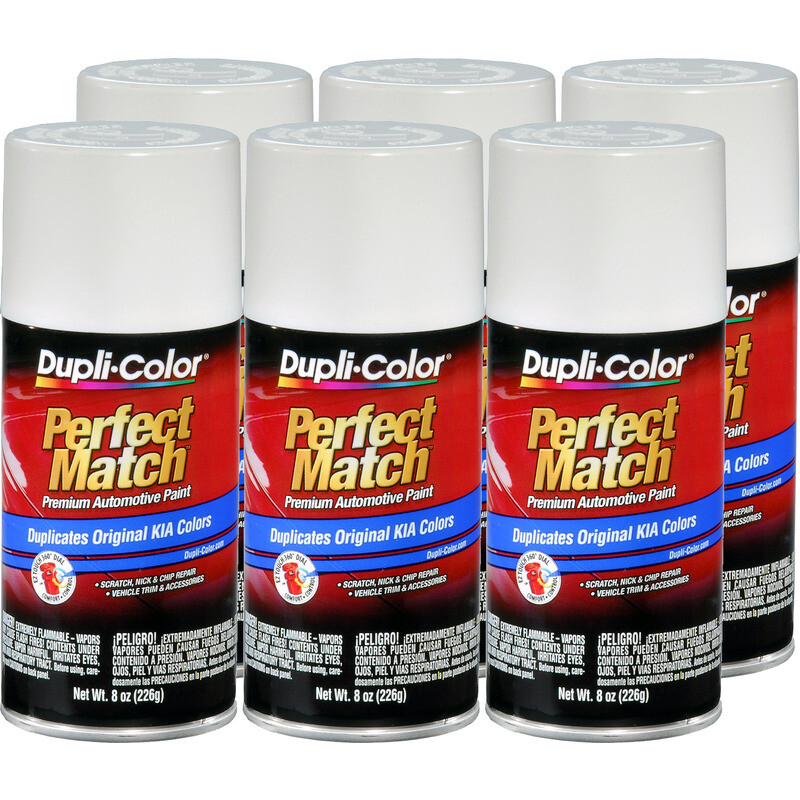 Duplicolor BKA0001 (6-Pack), Perfect Match Aerosol Paint for Kia UD ...
