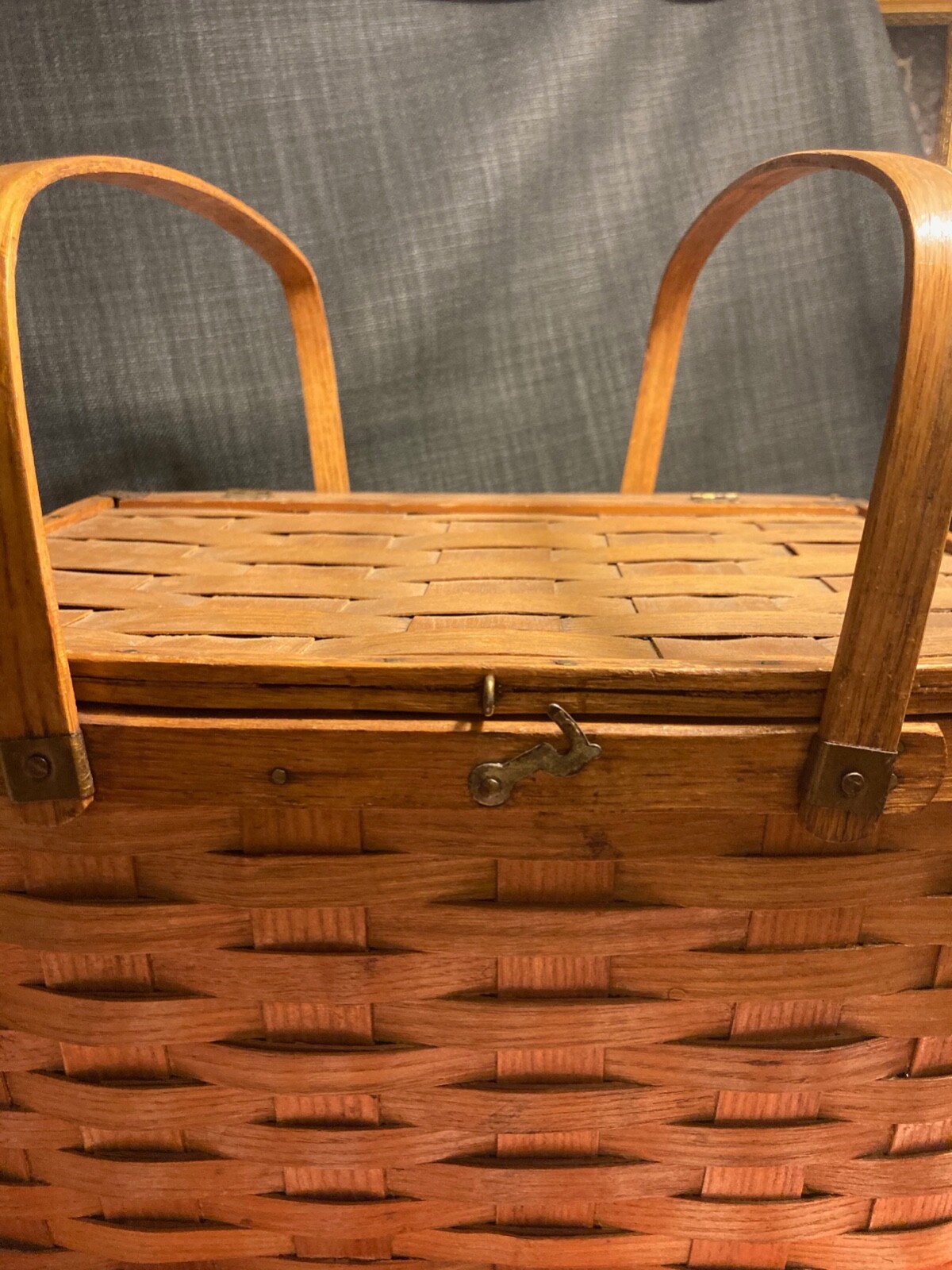 Vintage West Rindge, NH Picnic Basket | eBay