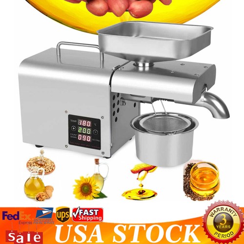 Automatic Commercial Hot/Cold Nuts Seeds Oil Press Machine Oil ...