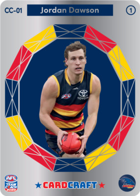 2023 Teamcoach AFL Card Craft CC-01-1 Jordan Dawson Adelaide Crows ...