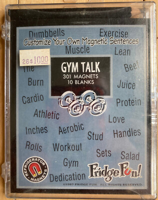 Refrigerator Magnets Words -Gym Talk 301 magnets! | eBay