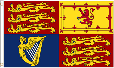 United Kingdom Royal Standard Polyester Flag - Choice of Sizes | eBay UK