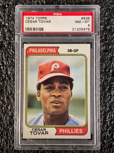 1974 Topps Baseball #538 Cesar Tovar PSA 8 | eBay