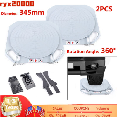 Wheel Front End Alignment Turn Plates Set 2 Pack Truck Turntable Plates ...