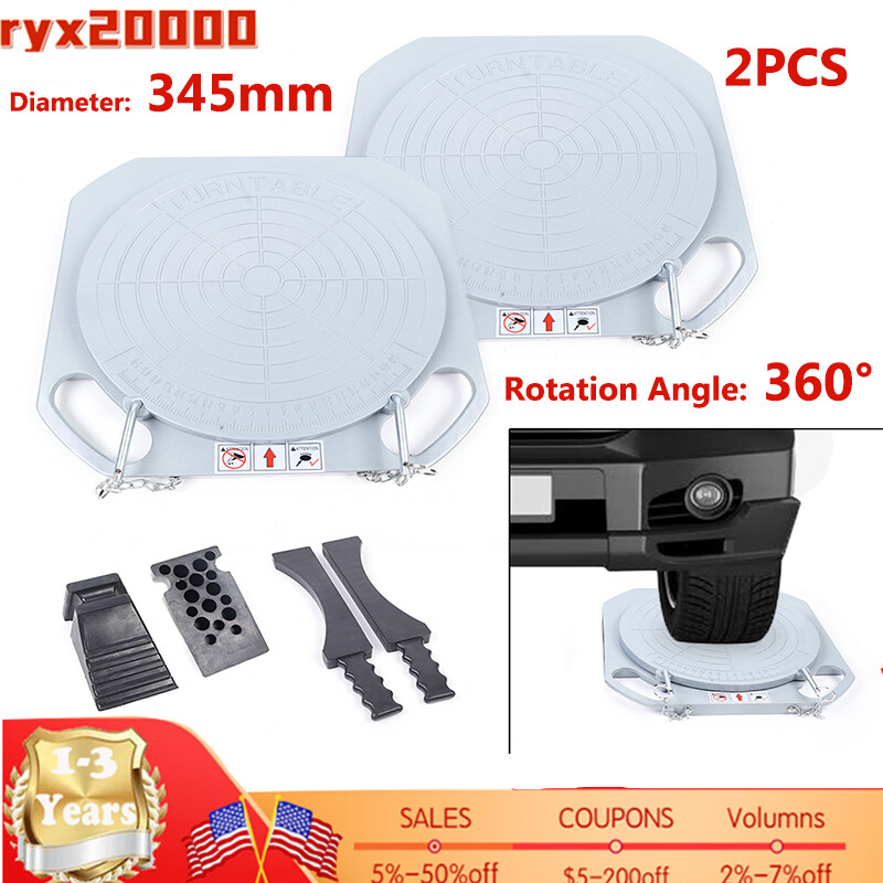 Wheel Front End Alignment Turn Plates Set 2 Pack Truck Turntable Plates ...