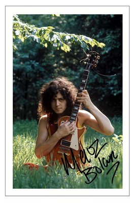 MARC BOLAN SIGNED PHOTO PRINT AUTOGRAPH T - REX | eBay