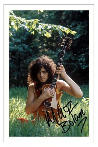 MARC BOLAN SIGNED PHOTO PRINT AUTOGRAPH T - REX | eBay