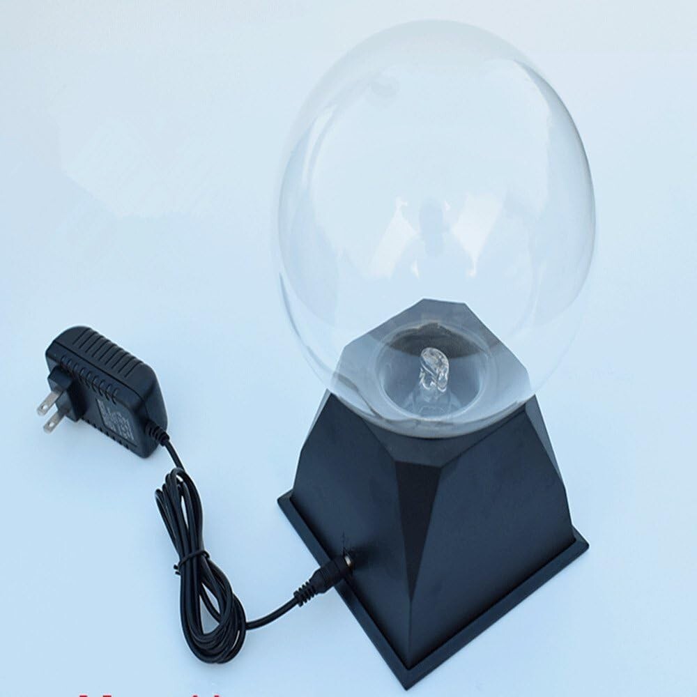Touch Sound Sensitive Glass Plasma Ball Lamp Crystal Three Color 8 ...