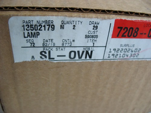 OEM NOS Rear License Plate Lamp Rear Right or Left 10-19 Corvette CTS ...