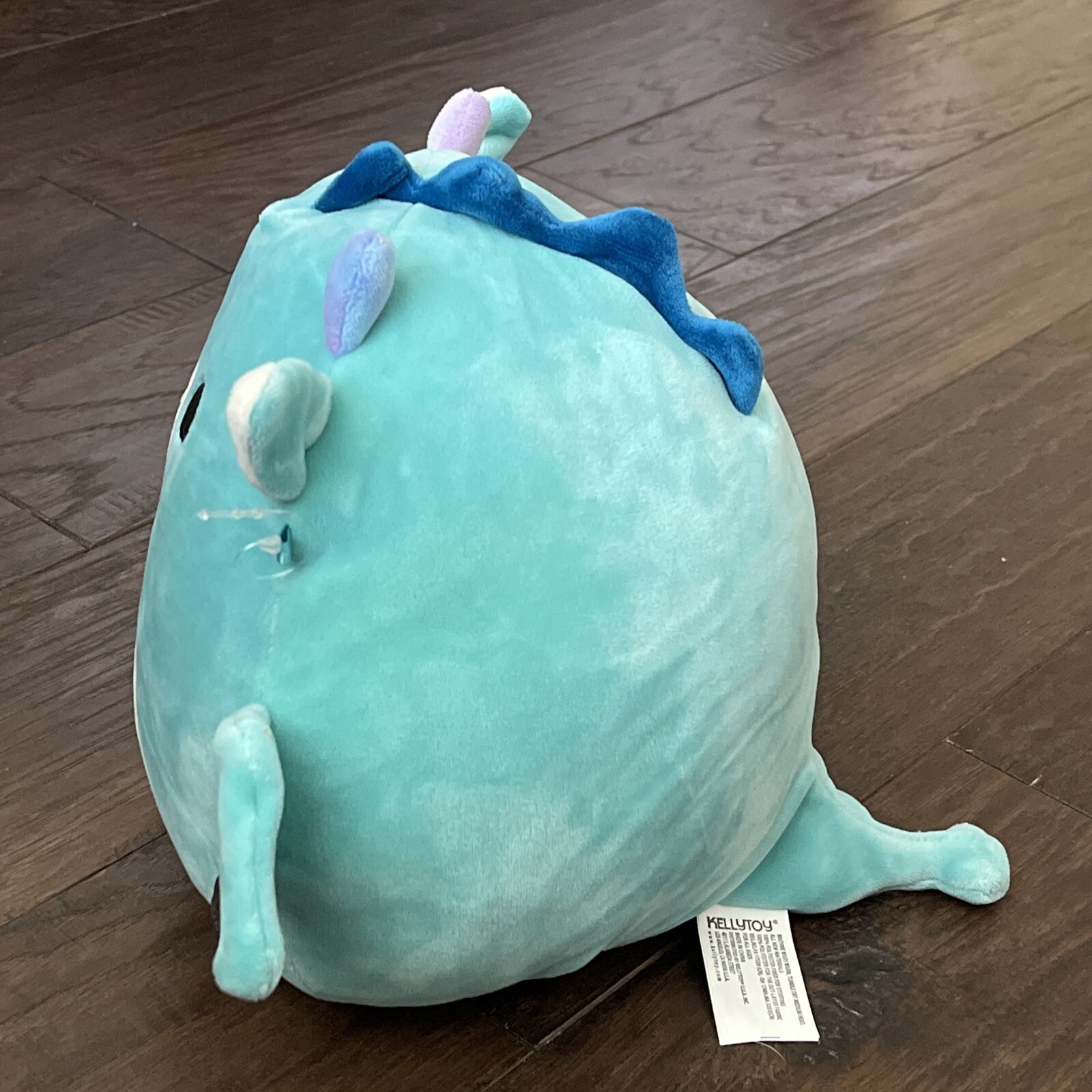 Squishmallow TATIANA Dragon Plush Teal Aqua Blue KellyToy 8” Silver ...