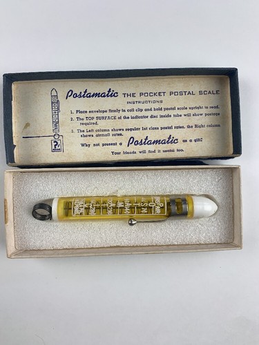 Vintage Postmatic Pocket Postal Scale W Box | eBay