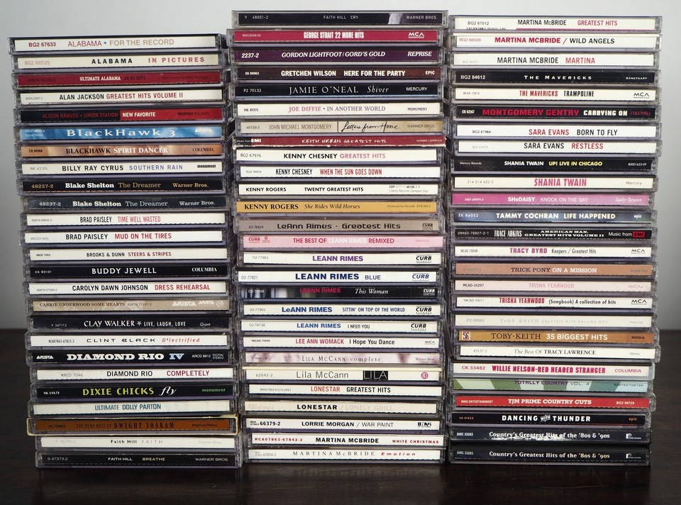Country Music Collection Lot of 72 CD’s Compact Discs | eBay