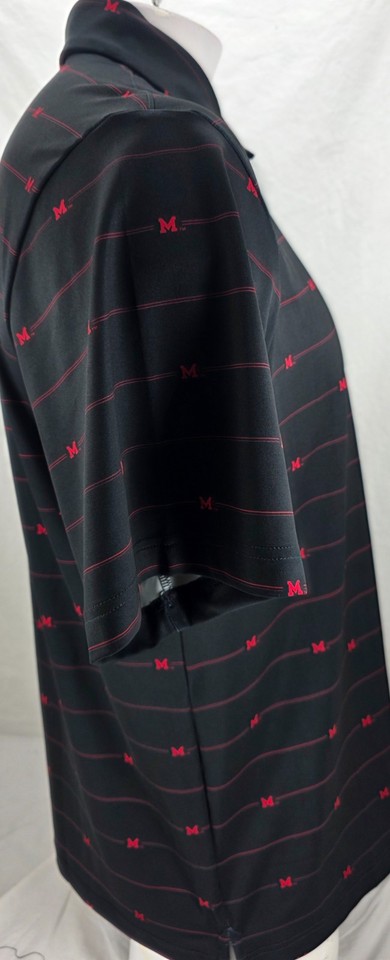 NEW Maryland Terrapins Terps Under Armour SS Black Golf Polo Shirt Men ...