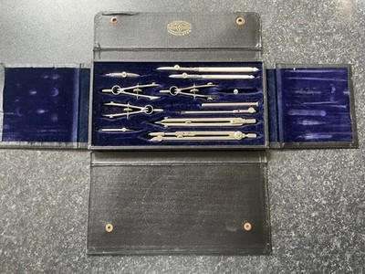 Vintage A.G Thornton London Engineering Drawing Draughtsman Compass Set ...