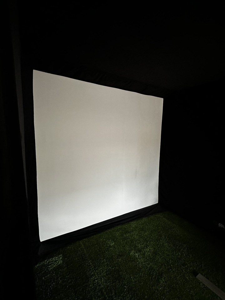 Golf Simulator Hitting Enclosure – GolfBays SimBox PRO+ Impact Screen ...
