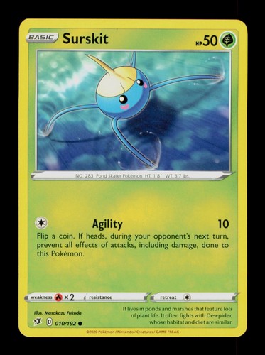 Surskit 010/192 Pokemon TCG Rebel Clash Trading Card | eBay