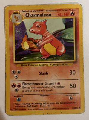 CHARMELEON - 24/102 - Base Set - Pokemon Card - HP | eBay