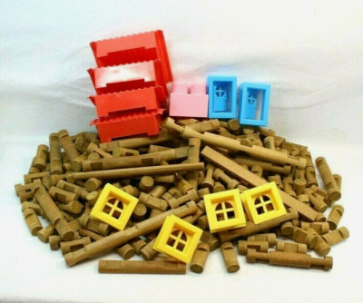 Tumble Tree Timbers Maxim (271 Pieces) - Wood Building Learning Pieces ...