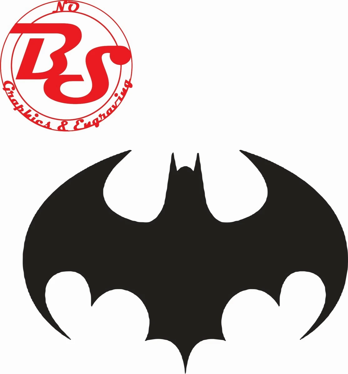 Batman And Robin Logo Stencil