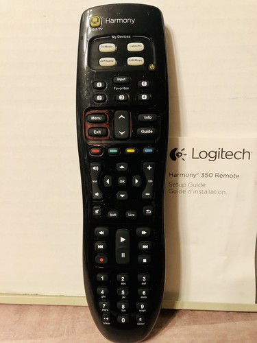 Logitech Harmony 350 Universal Remote Control Up To 8 Devices- Very ...