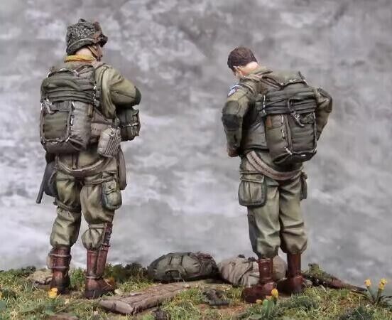 Unpainted 1/35 Resin Us Paratrooper Airborne 10 Figures Scene Kit # | eBay
